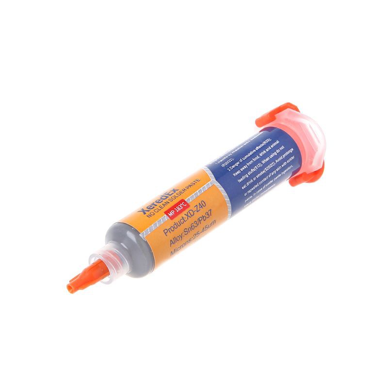 JoJo♥XD-Z40 Syringe Tube Solder Paste Flux With Lead Rework Reflow SMT ...