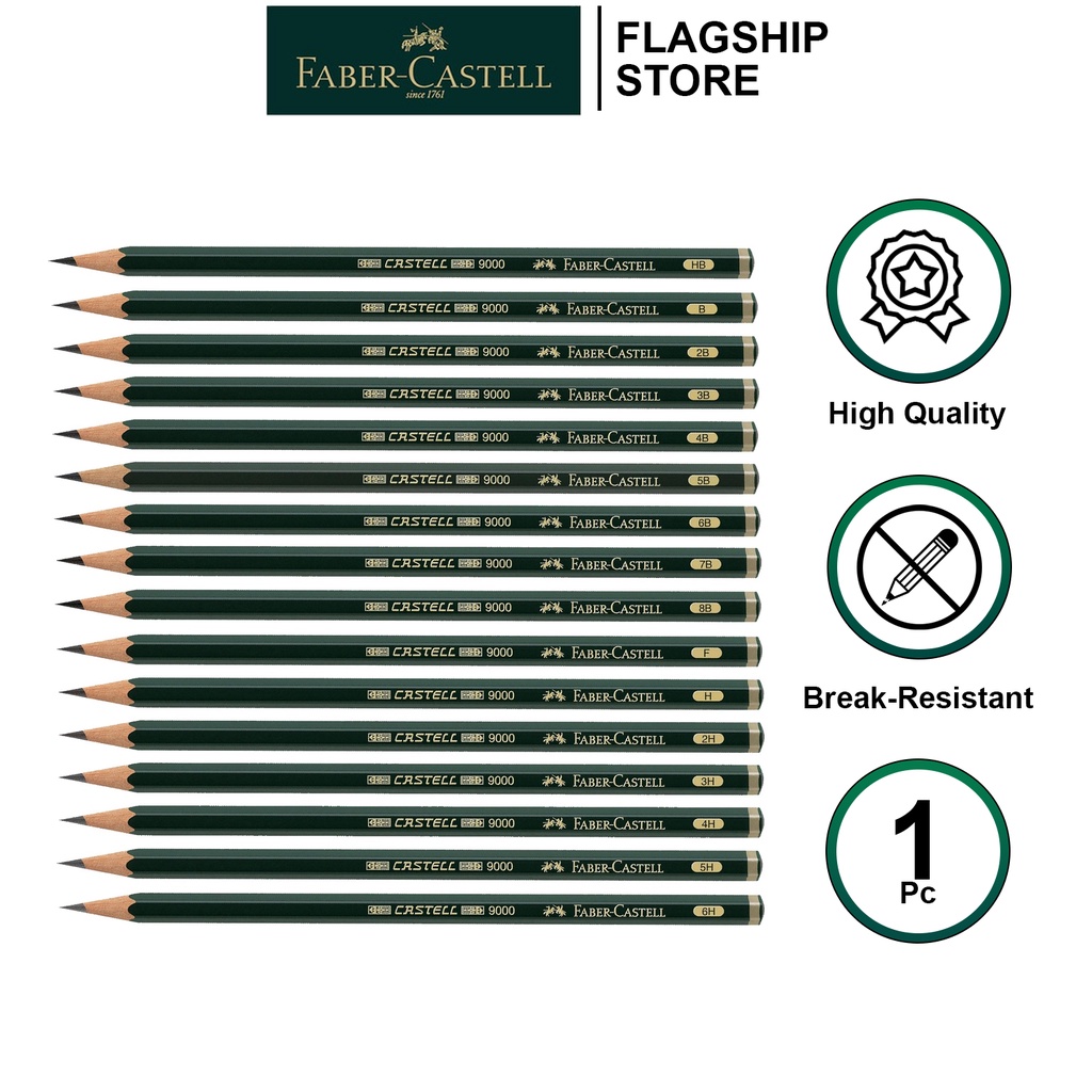 Faber Castell 9000 Graphite Pencil 1PC | Shopee Philippines