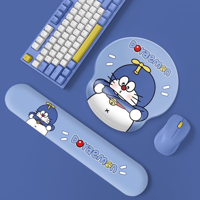 Modeling Mouse Pad Doraemon Wristband Silicone Soft Cushion 3D Keyboard ...