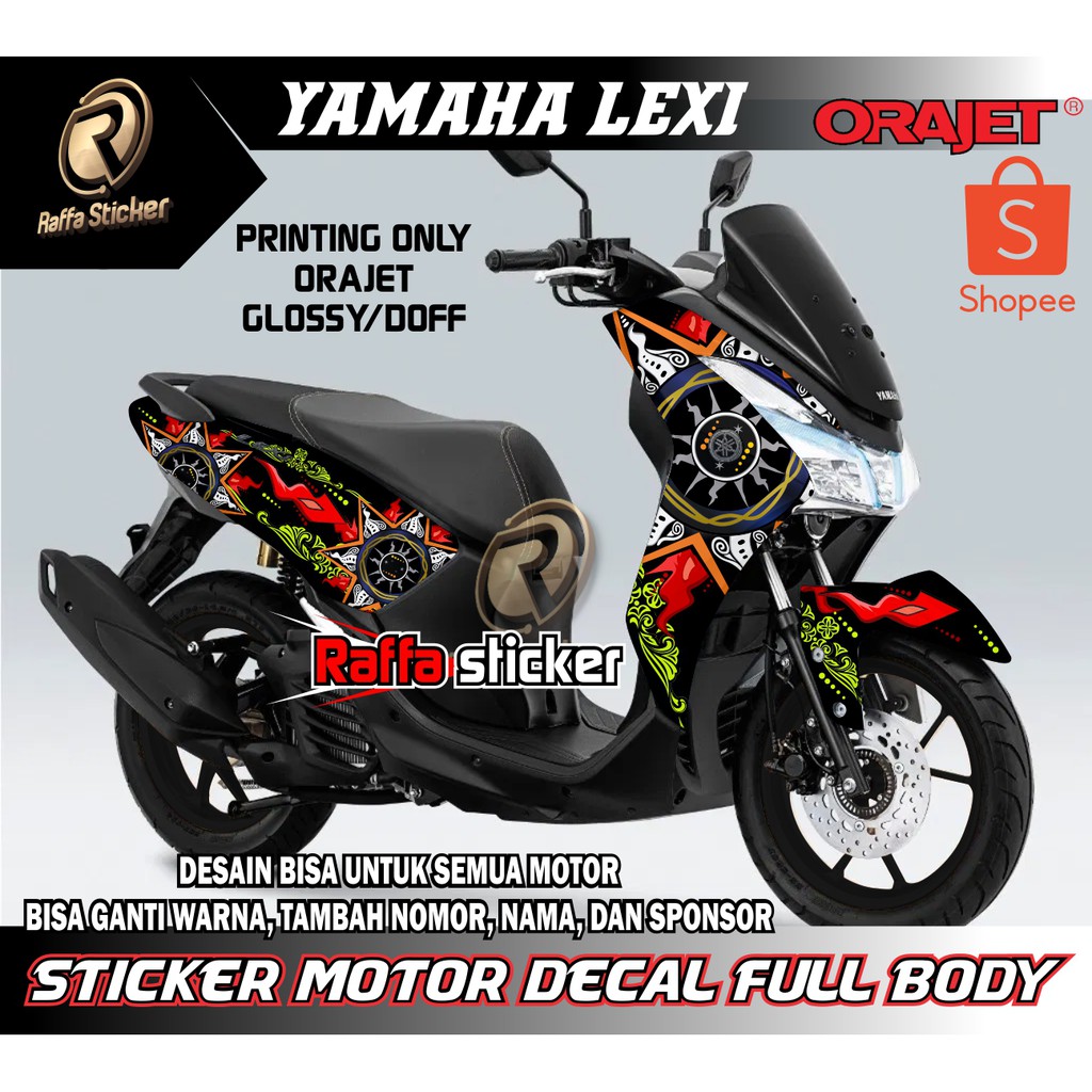Sticker Striping Decal Yamaha Lexi FULL BODY Decal Sticker Yamaha Lexi ...