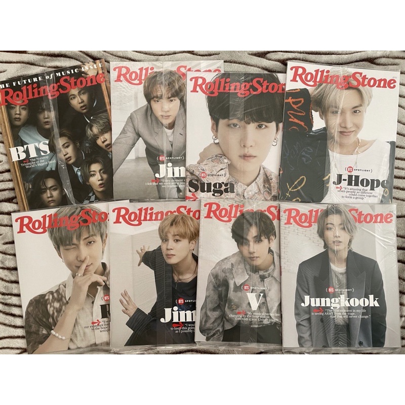 [BTS Rolling Stone] Magazine Cover (per member: RM Jin Suga j-hope ...