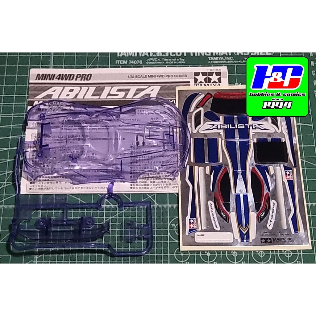 Tamiya Abilista Clear Purple cowl with sticker | Shopee Philippines