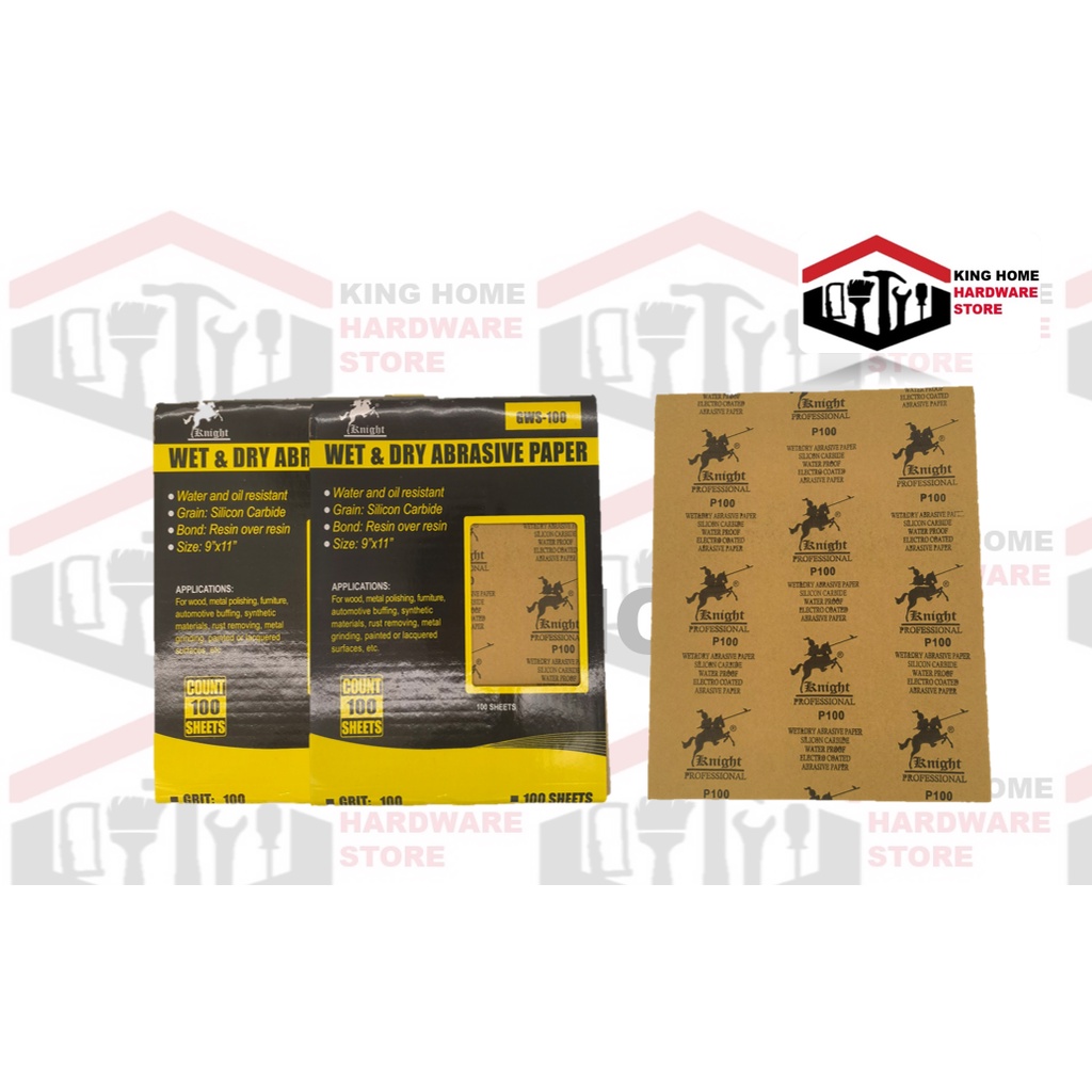 Knight LIHA waterproof SAND PAPER sanding paper 60# 80# 100# 120# 150 ...
