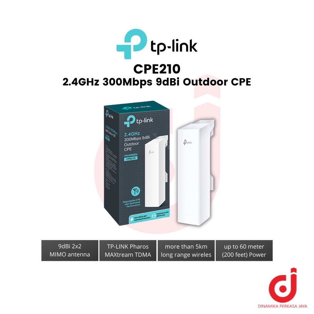 Access Point TP-Link CPE210 2.4GHz 300Mbps 9dBi Outdoor | Shopee Philippines