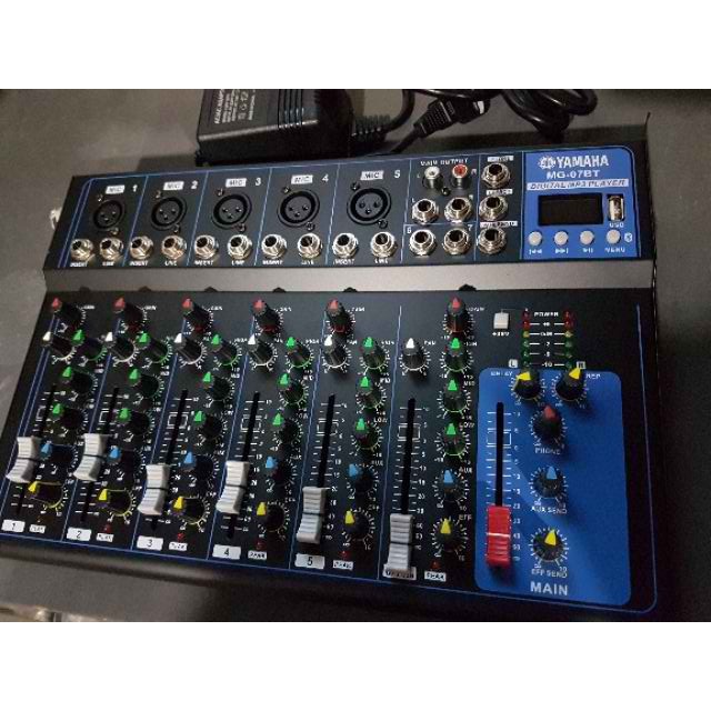 Yamaha F7 professional Bluetooth mixer 7-channel USB with reverb effect ...