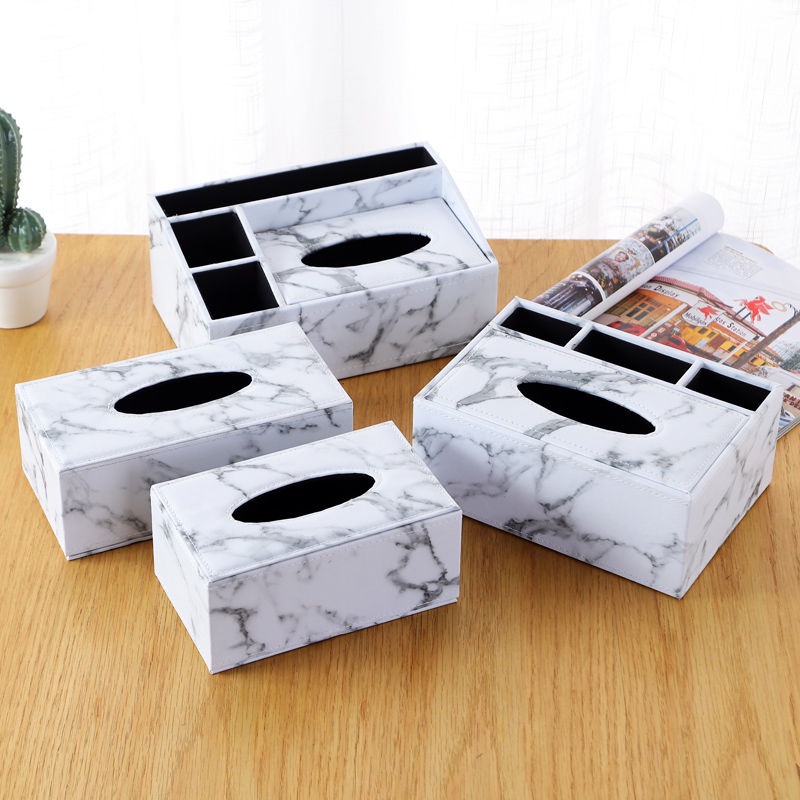 Dormitory Home Multi-Functional Tissue Box Remote Control Storage Box Living Room Coffee Table ...