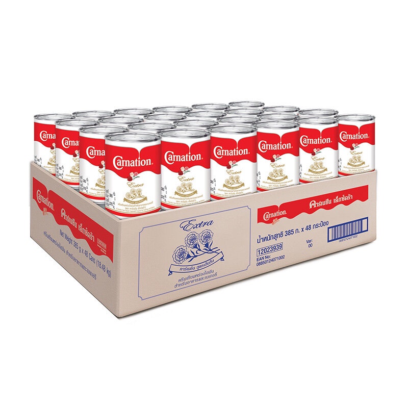 Carnation Extra Low Fat Creamer Size 385 G (48 Cans) | Shopee Philippines