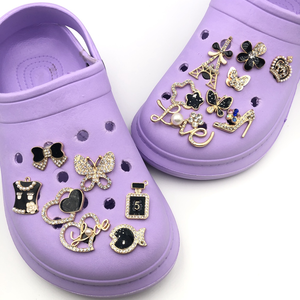 Fashion Design shoes accessories Metal buckle Charms Clogs Pins ...