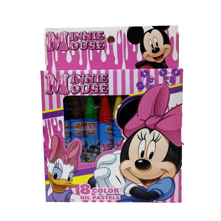 8 colors Mickey/Minnie Mouse Jumbo Big Crayons/Color Oil Pastel lootbag ...