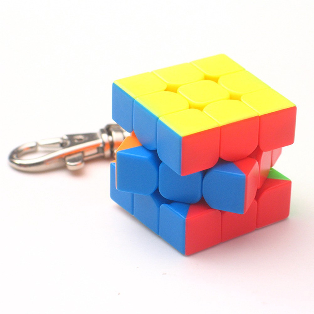 3x3x3 Magic Cube Keyring 3x3 Speed Cube Keychain/ Magic Keychain Toy ...