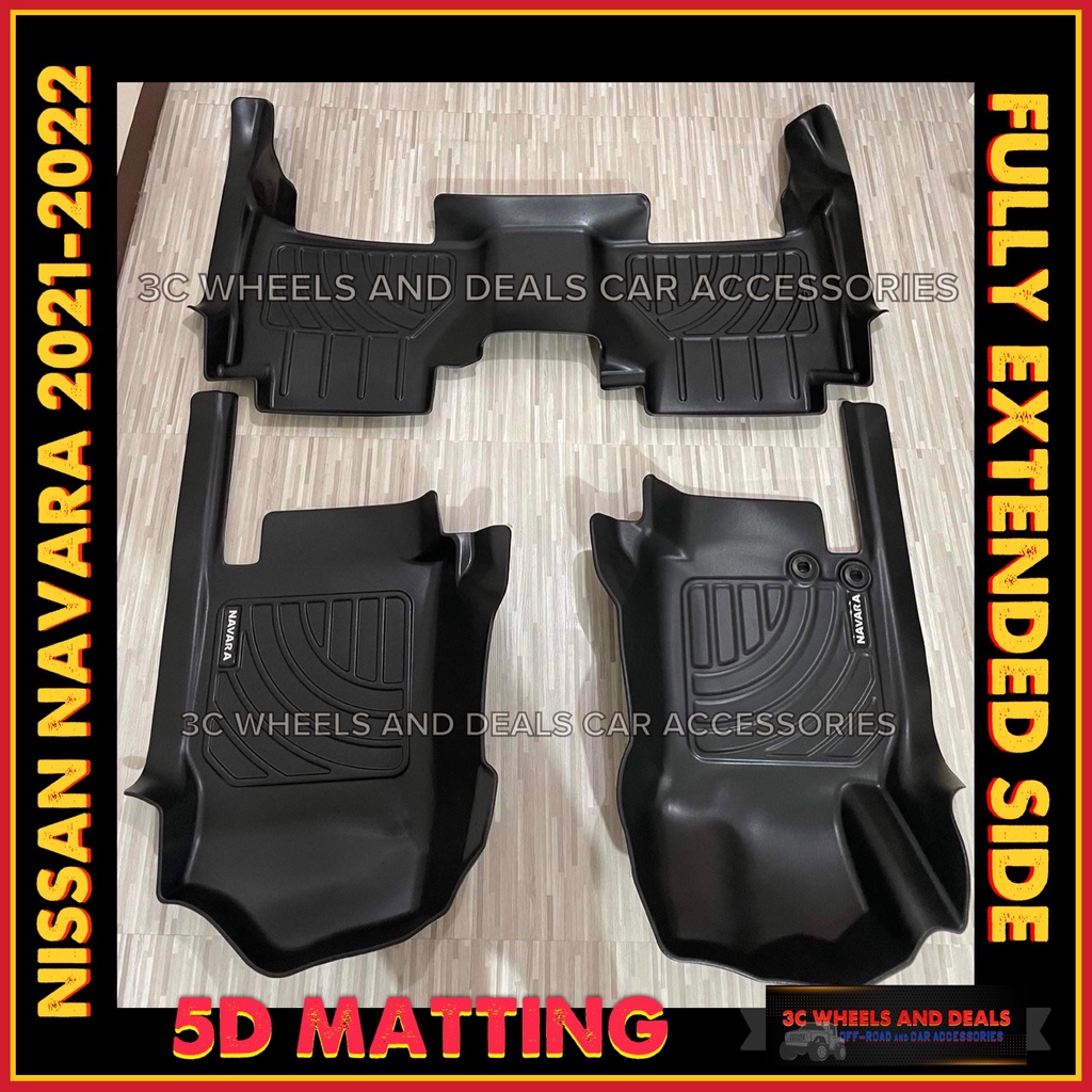 NISSAN NAVARA 2021-2022 5D DEEP DISH MATTING (NAVARA ACCESSORIES ...
