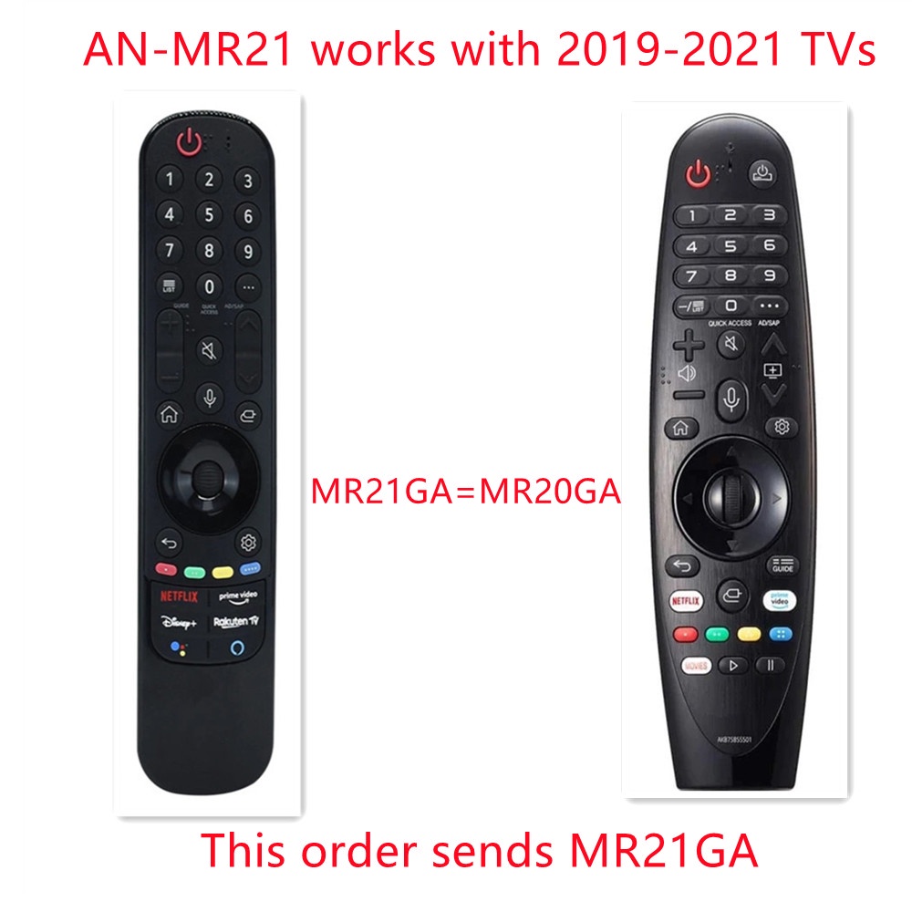 LG Magic Remote with Voice Companion for Select Smart TV AN-MR650A MR18BA MR19BA MR20GA MR21GA ...