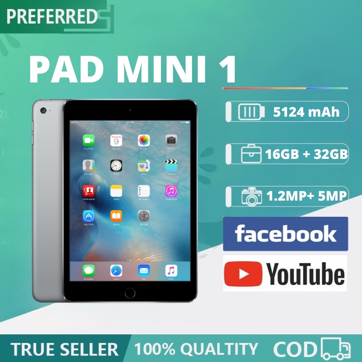 Pad MINI 1 16G/32G (100% original use) 95% new tablet in good condition ...
