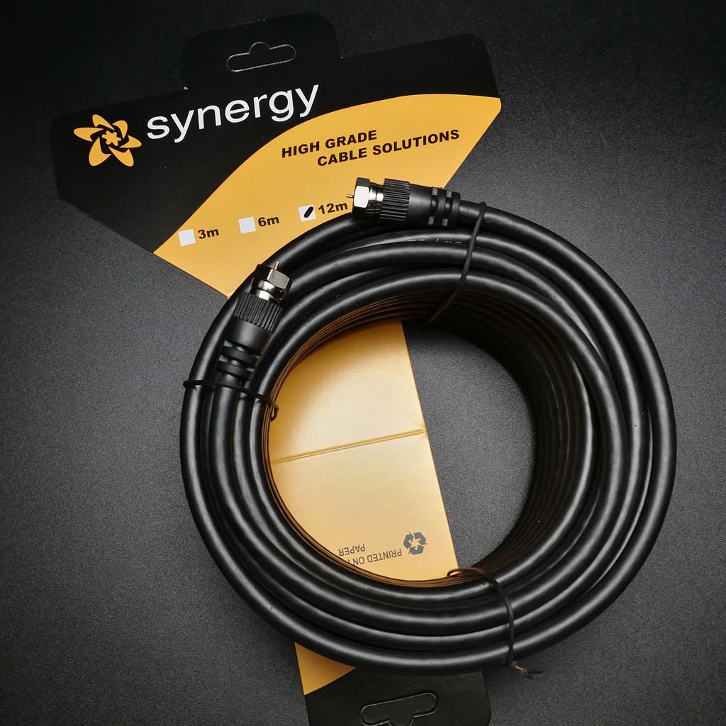 Synergy RG6 Coaxial Coax Cable 12 Meters (SCC-612) | Shopee Philippines