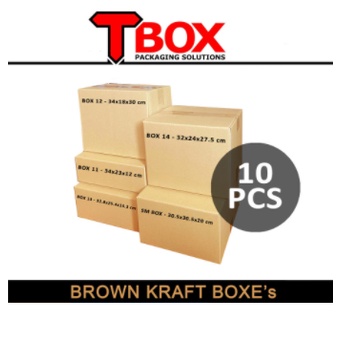 QJOQ.PH | 10 pcs | Bigger Size Carton box corrugated cardboard box ...