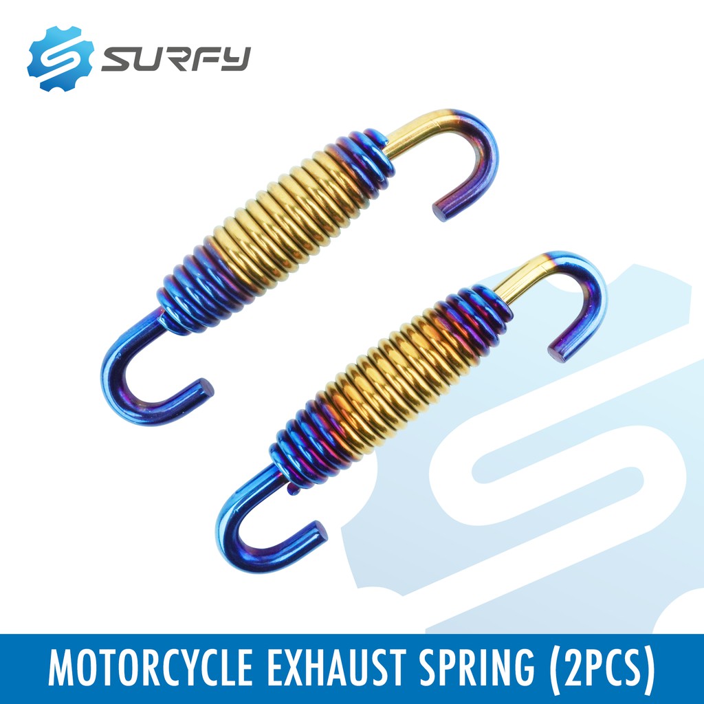 Surfy Muffler Spring 2 Tone Gold + Titanium 2 Pcs Universal Made In ...