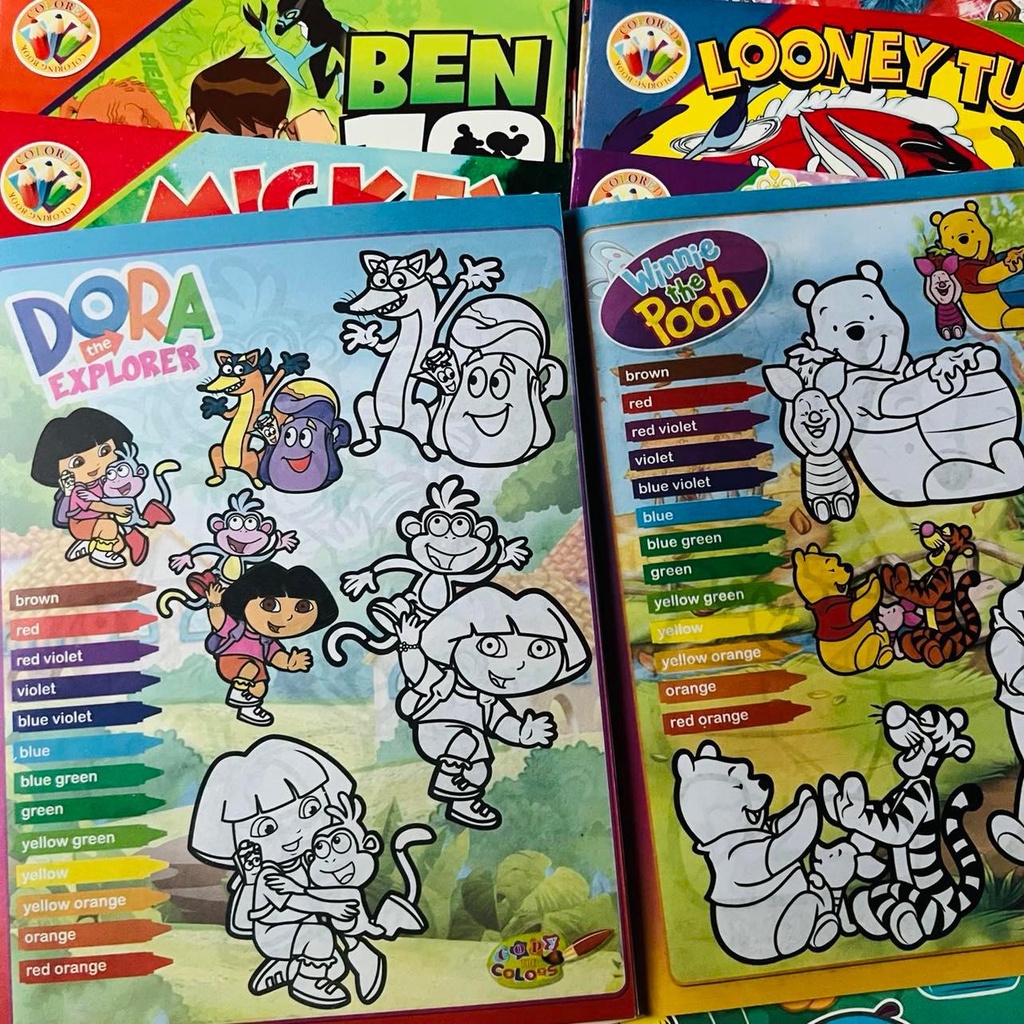 COPY THE COLORS ACTIVITY BOOK FOR YOUNG CHILDREN CHARACTERS (16 pages ...