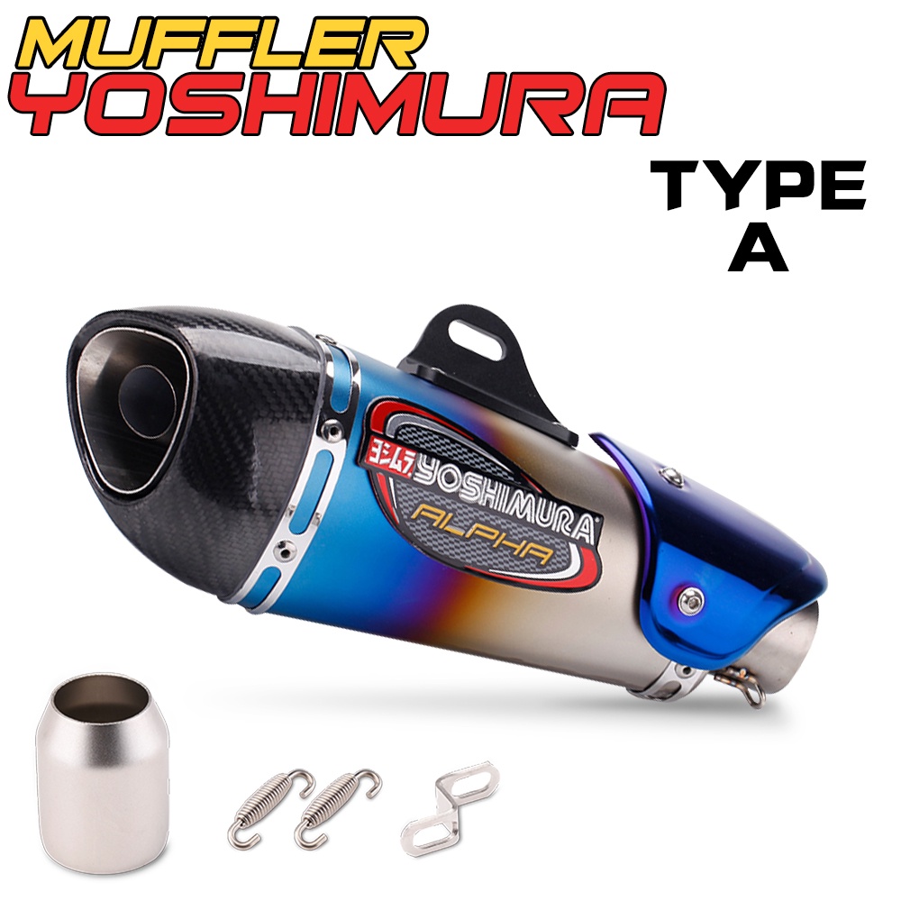 Motorcycle Exhaust YOSHIMURA Alpha Carbon DB Killer Muffler Escape Link Pipe | Shopee Philippines