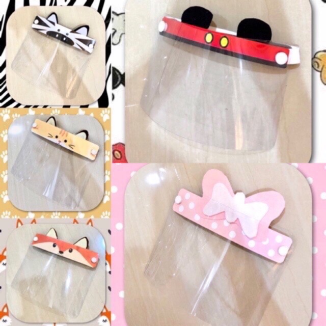 CHILDREN'S FACE SHIELD/BABY 2D OPEN-CLOSE ANTI-CORONA CHARACTER (WITH ...