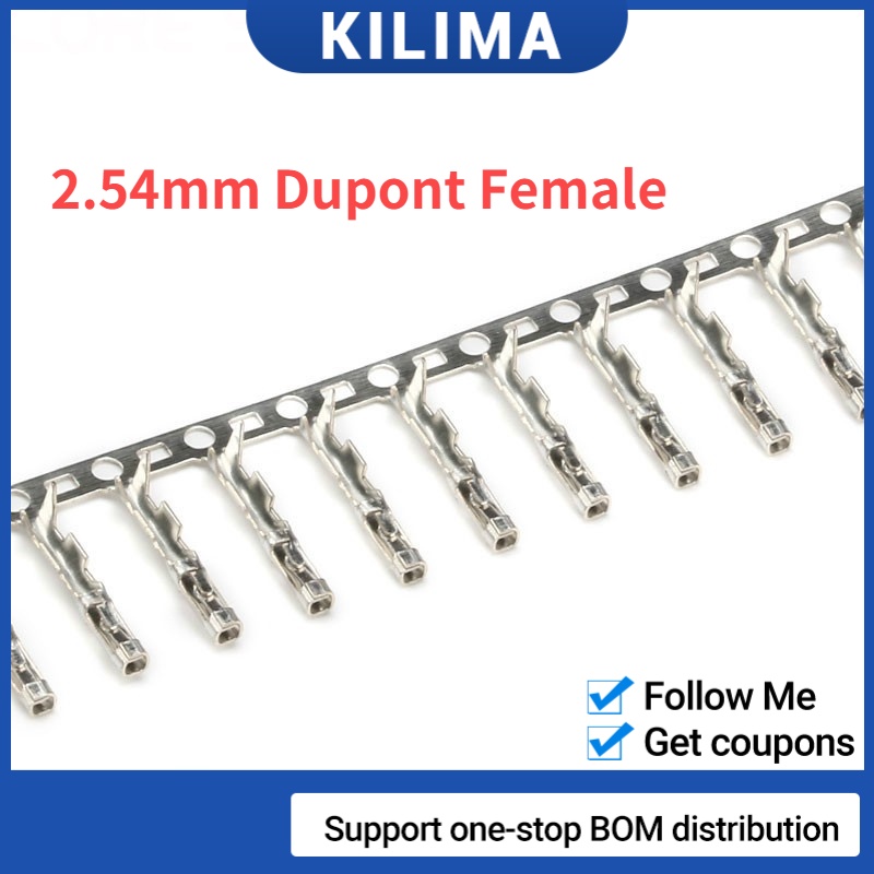 200Pcs Pitch 2.54mm 1 Pin Single Row Dupont Jumper Wire Cable Female ...