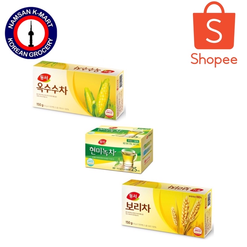 Dongsuh Brown Rice Green Tea 25T 50T Corn Tea 15T 30T Barley Tea 15T ...