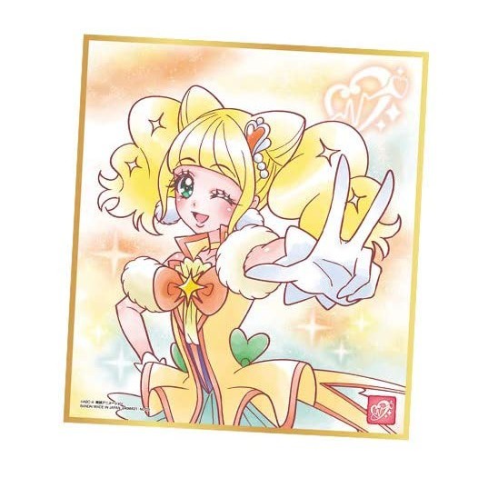 Pretty Cure Sparkle Healin' Good Precure Shikishi Art Bandai Shokugan ...