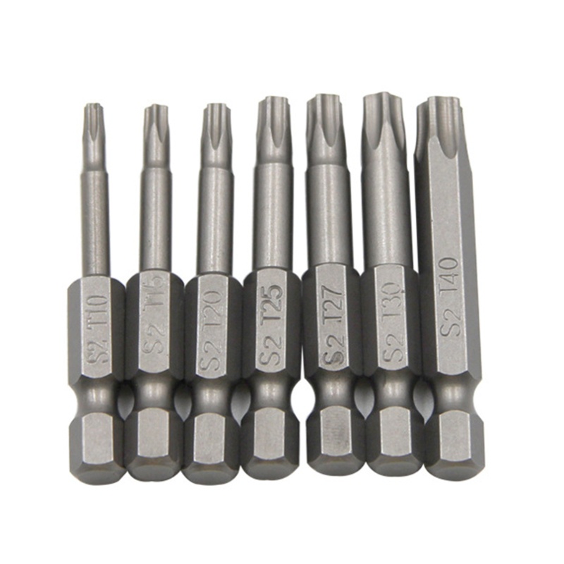 musc Torx Head Screwdriver Bit Set S2 Steel Magnetic Security Tamper ...