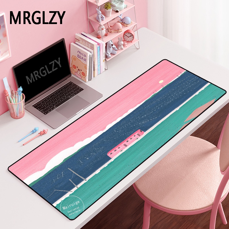 XXL Creativity Pink Mouse Pad Gamer Large DeskMat Computer Gaming ...
