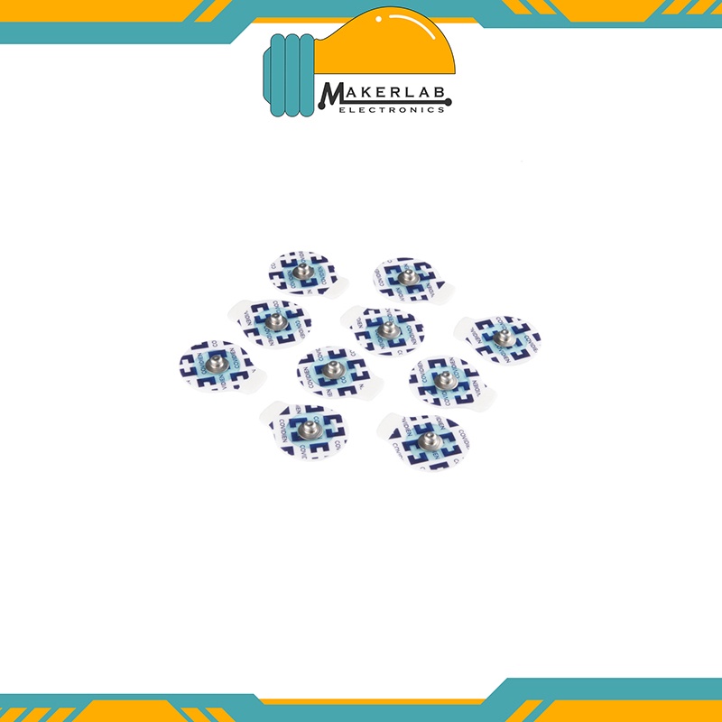 Sparkfun Disposable Surface EMG/ECG/EKG Electrode - 24mm (10pcs/pack ...