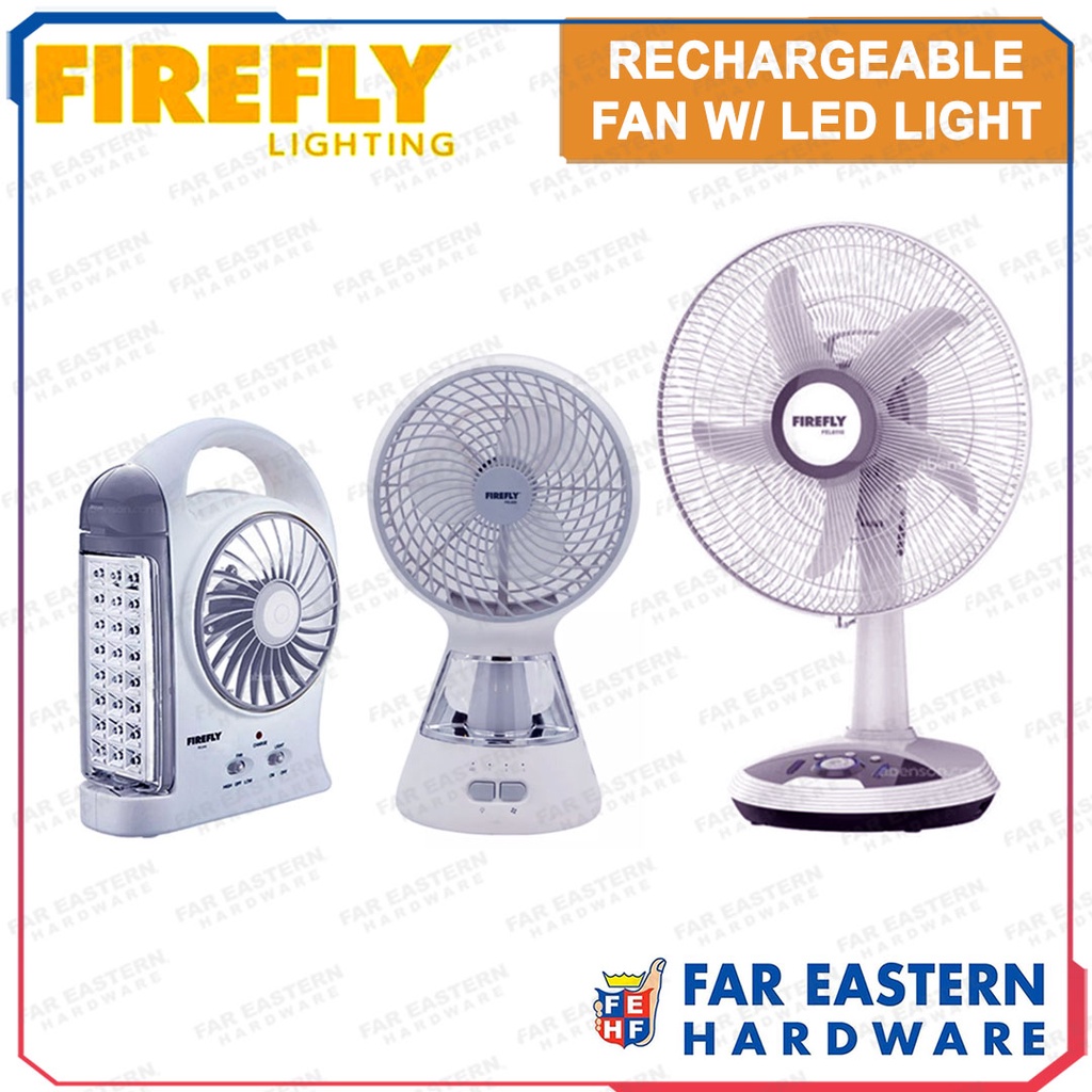 FIREFLY Rechargeable | Portable | Desk Fan | Electric Fan with LED ...