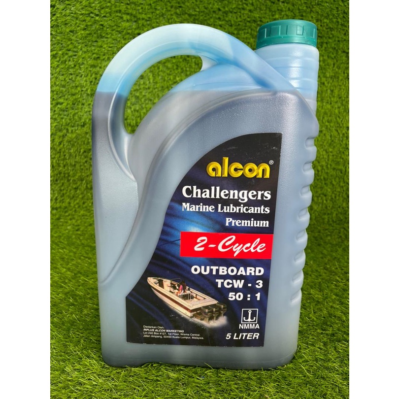 Alcon 2T Outboard Marine Lubricants 5L TCW OIL | Shopee Philippines