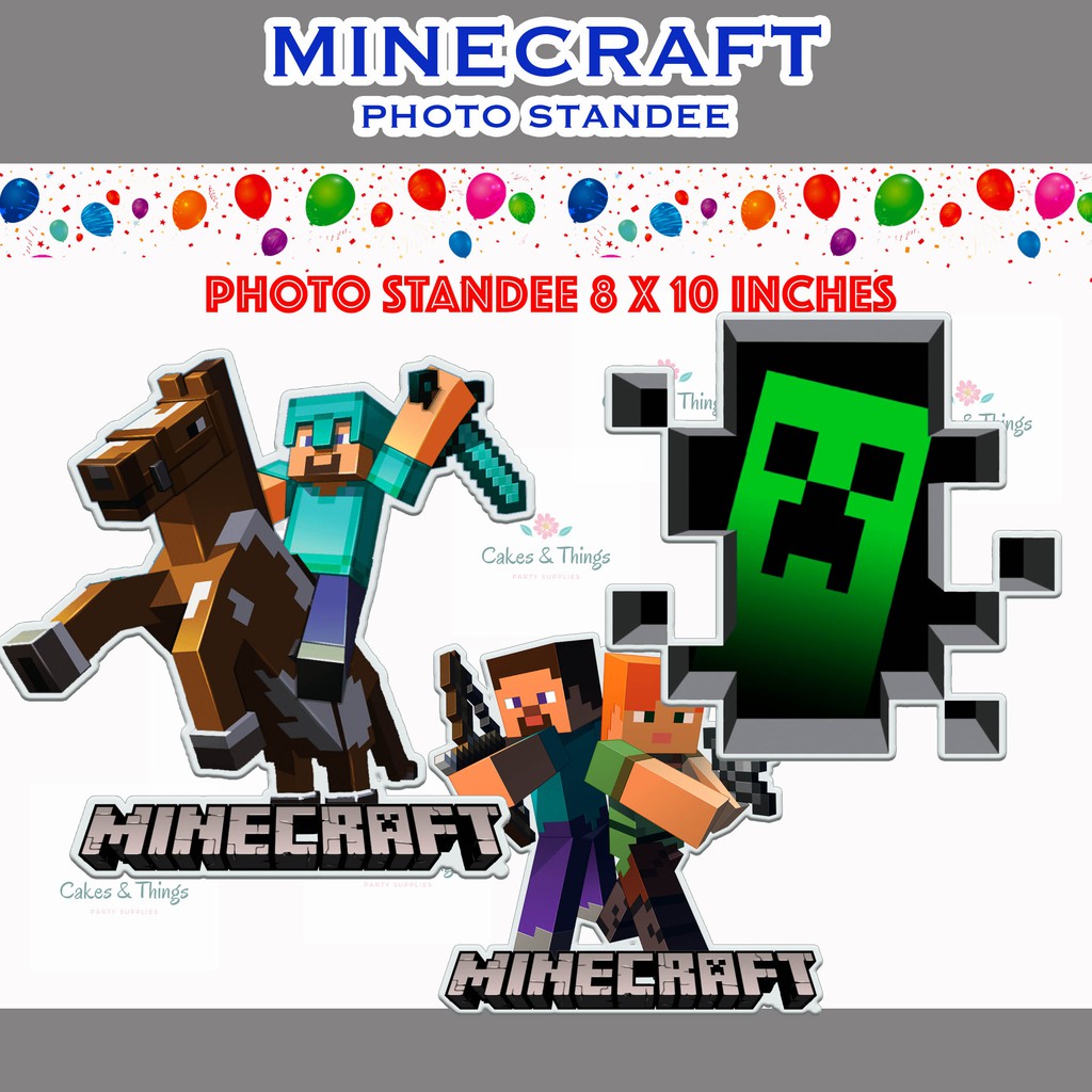 Minecraft Photo Standee (8 x 10 inches) Tabletop | Shopee Philippines