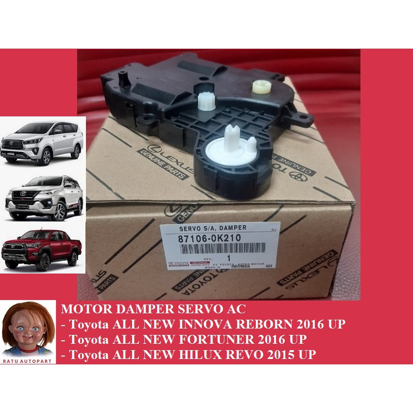 MOTOR AC SERVO DAMPER TOYOTA ALL NEW INNOVA REBORN VENTURER FORTUNER ...