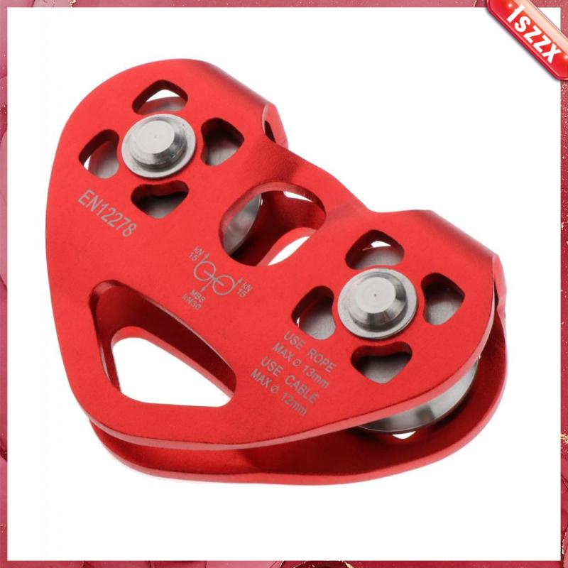 [lszzx] Zip Line Pulley Tandem Speed Trolley 30kN Climbing Pulley with ...
