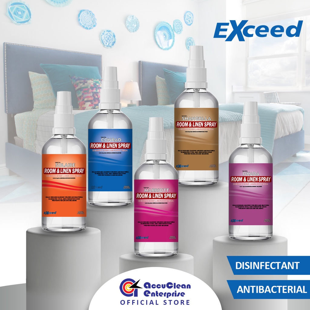 Exceed Hotel Scent Linen & Nature Inspired Scents / Room Disinfectant / Antibacterial Spray ...