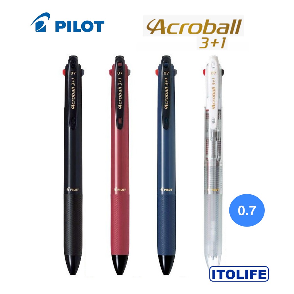 Pilot Acroball 3+1 Ballpoint Multi Pen 0.7mm- 1pc | Shopee Philippines