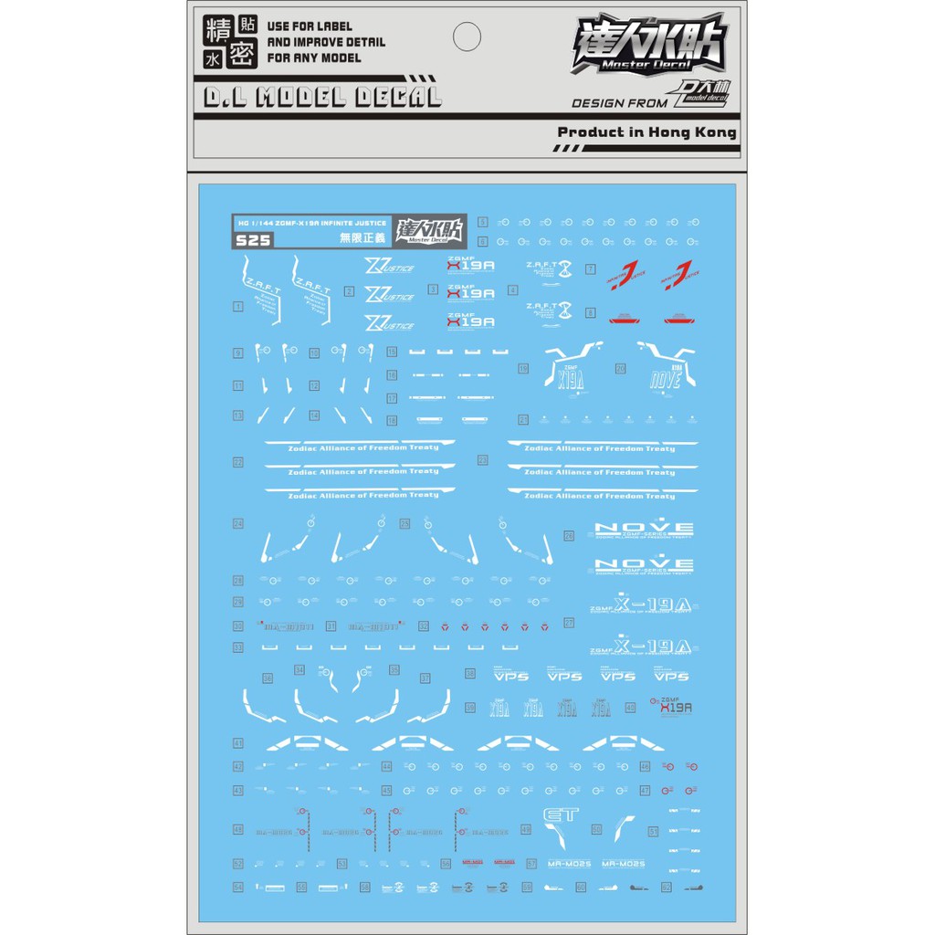 Gundam Decal Gundam HG 1/144 Infinity Justice New Born | Shopee Philippines