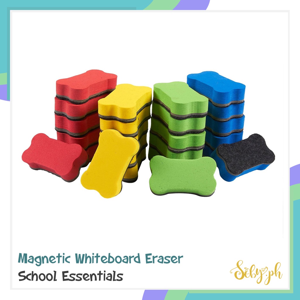 SOBY Magnetic Whiteboard Eraser Office Erasers Bone-shaped Dry Erasers Fit for School, Home ...