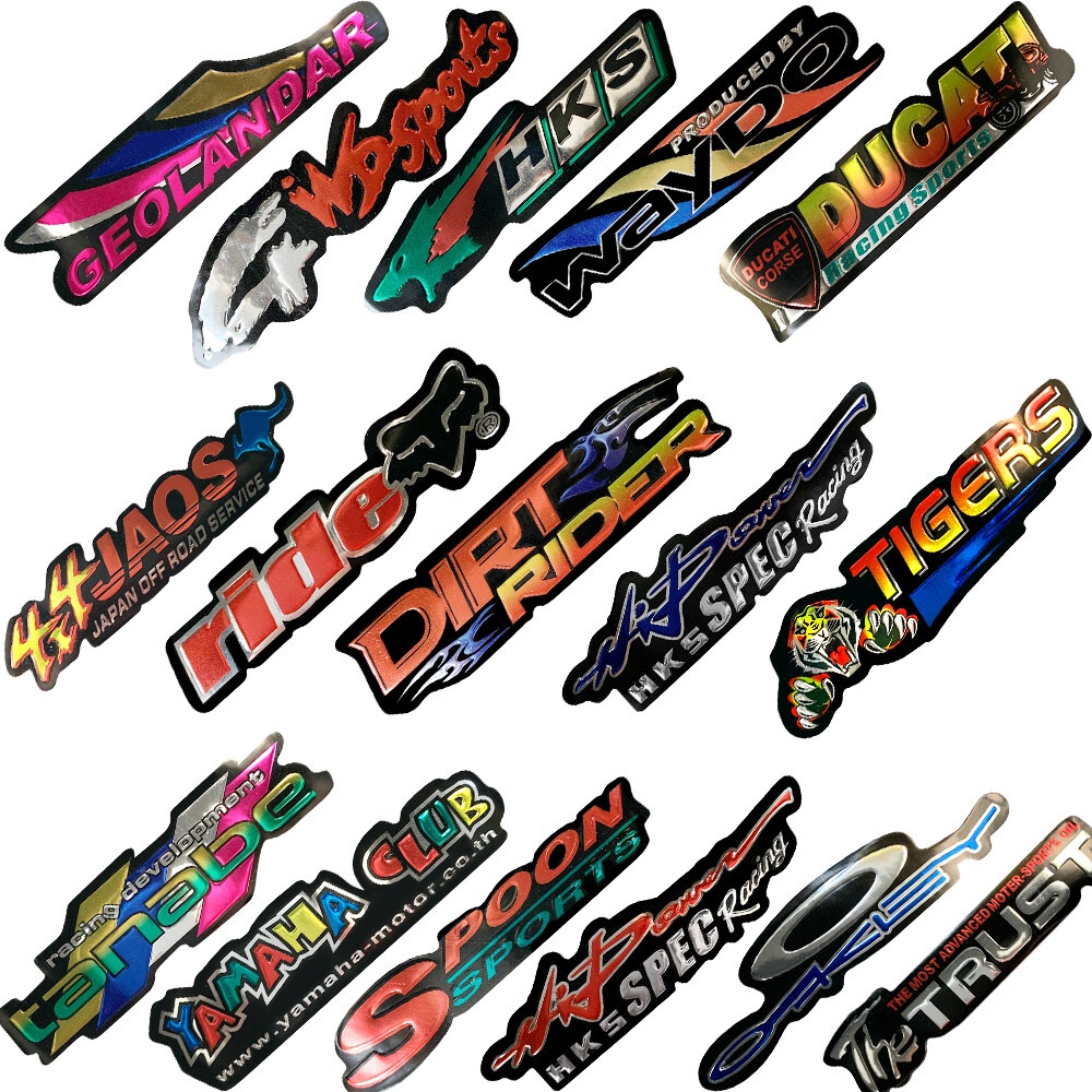 Motorcycle sticker body exhaust pipe decal color waterproof Yamaha logo ...