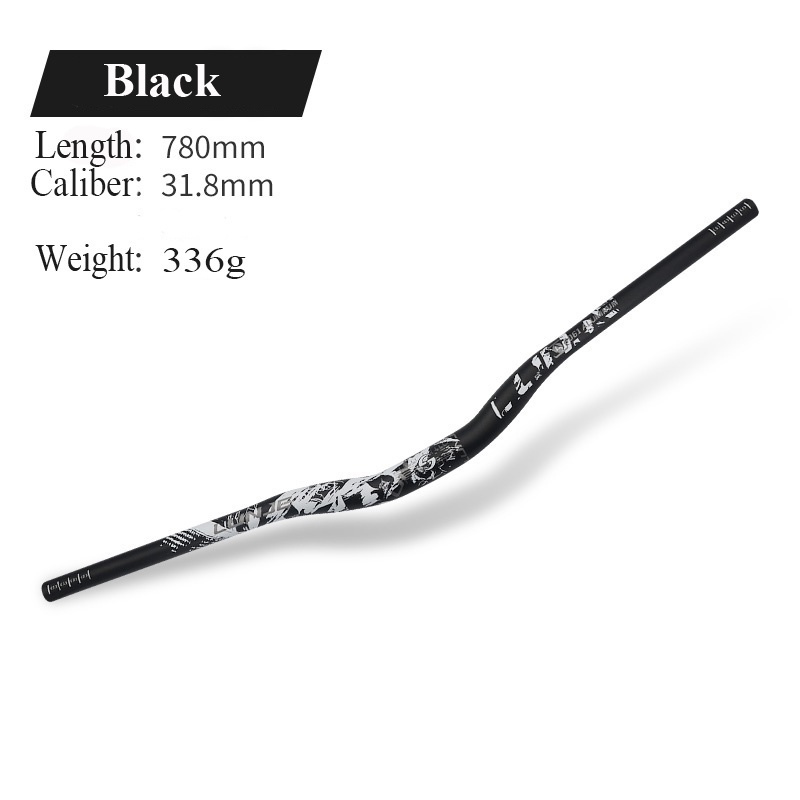LUNJE aluminum alloy bicycle handlebar 31.8x780/720mm mountain bike ...