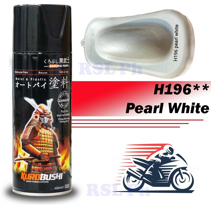 Samurai Spray Paint Pearl White H196 Honda Kurobushi Motorcycle ...