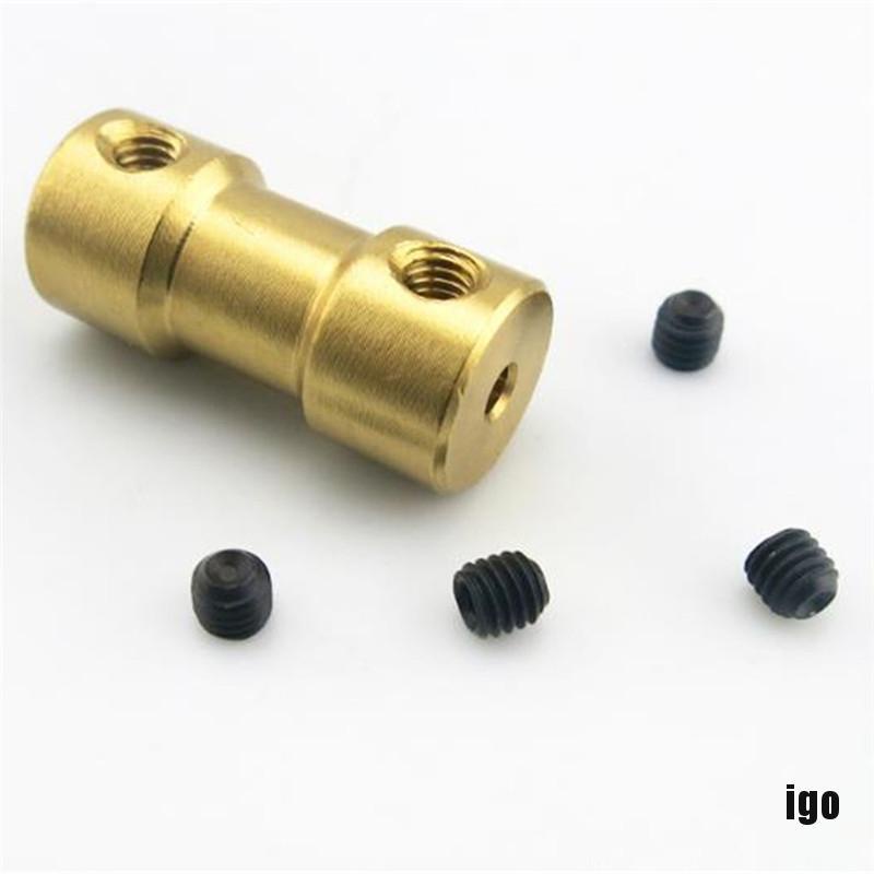 IGO New 2/3/3.17/4/5mm Motor Copper Shaft Coupling Coupler Connector ...