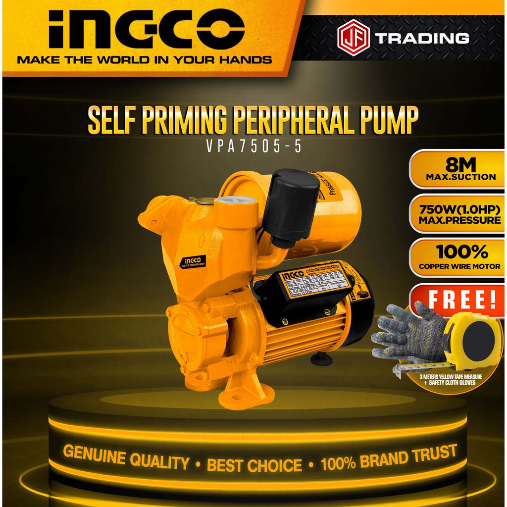 INGCO Self-Priming Peripheral Pump 750W With FREEBIES ♦JF TRADING♦ ...