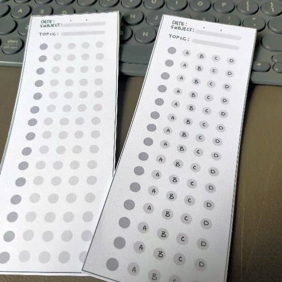 20 sheets Multiple Choice Study Pad | Study Pad | Study Planner ...