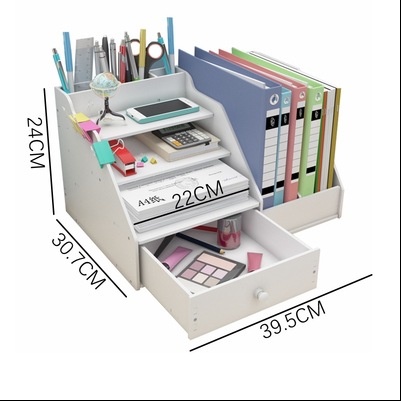 file rack office desk storage file organizer file rack paper tray ...