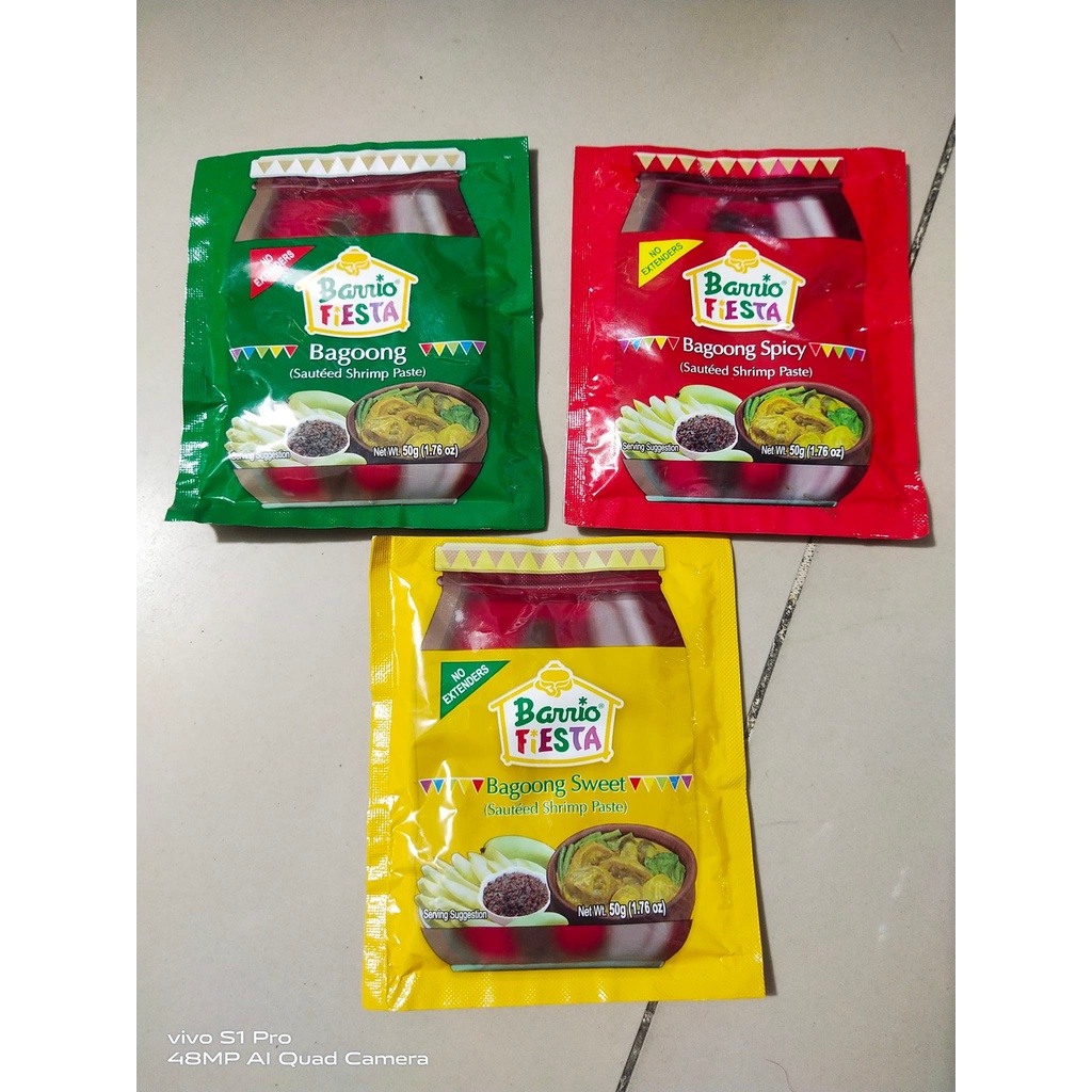 50G POUCH BARRIO FIESTA BAGOONG | Shopee Philippines