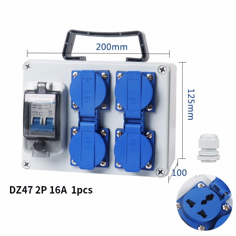 Outdoor rainwater socket Three holes 10A home wall mounted multi ...