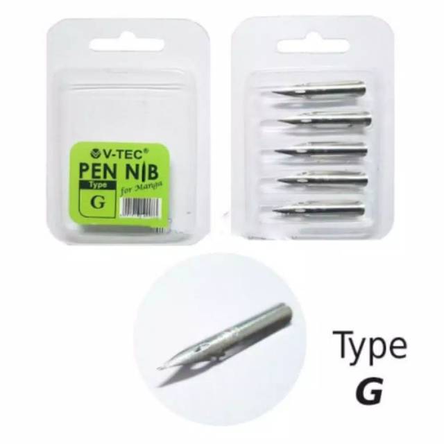 MATA V-TEC CALLIGRAPHY PEN ( COMIC PEN EYE) TYPE G | Shopee Philippines