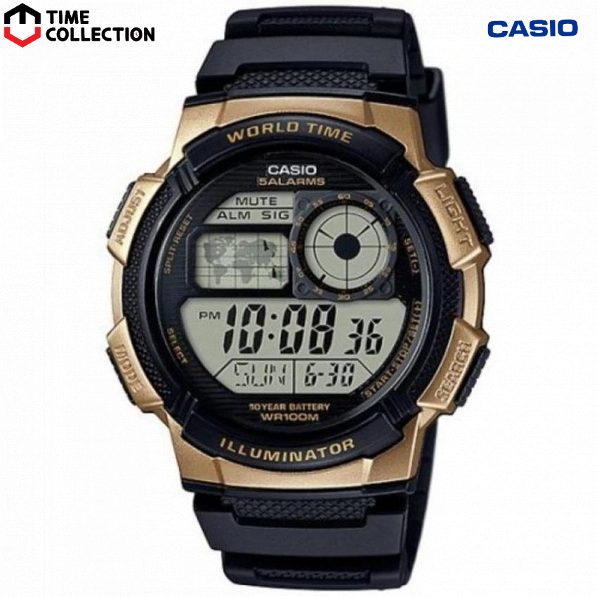 Casio AE-1000W-1A3VDF Digital Rubber Strap Watch For Men | Shopee Philippines