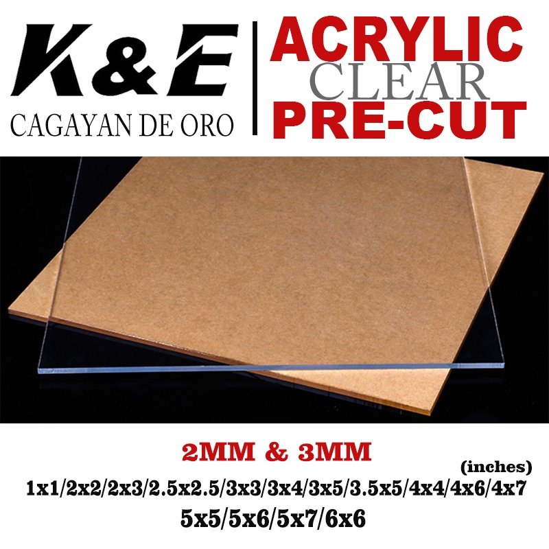 (PRE-CUT PLATE)Clear Precut Acrylic Sheets [pm first for custom cut ...